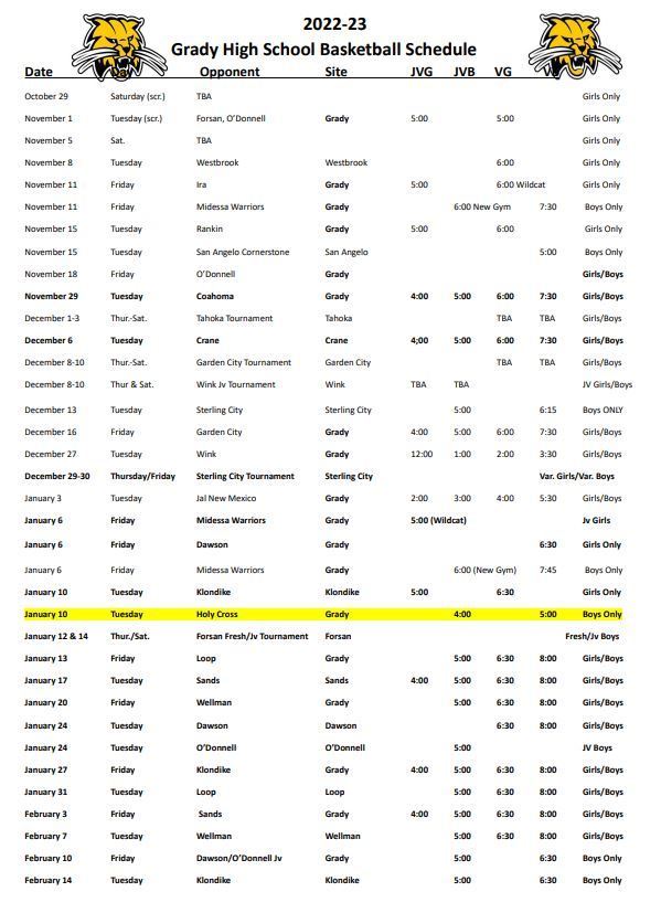 Live Feed | Grady ISD